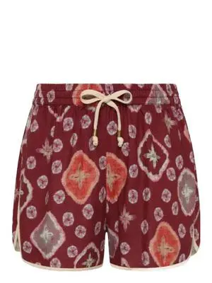 THE UPSIDE The Upside Miri Klio Patterned Drawstring Shorts