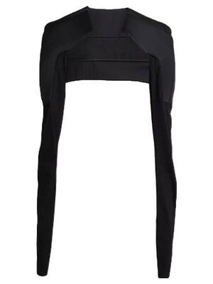 Rick Owens Long Sleeve Satin Top - Black