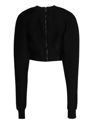 Dolce & Gabbana Cropped Sweatshirt - Black