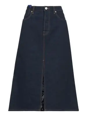 Burberry Flared Denim Skirt - Blue