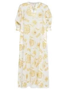 ERES Floral Print V-neck Maxi Dress - Nude