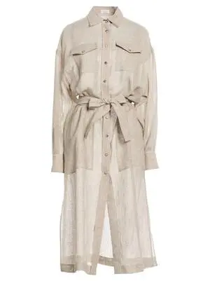 Brunello Cucinelli Metallic Shirt Dress - No