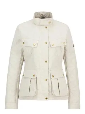 Barbour Halsey Long Sleeve Quilted Jacket - White