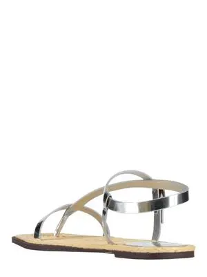 FARM RIO Farm Rio Metallic Leather Sandals With Buckle Fastening