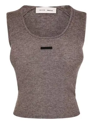 Fear Of God Fear Of God Essentials Waffle Knit Tank Vest Gray