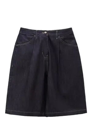 LOW CLASSIC Belt-loop Pocket Shorts - Black