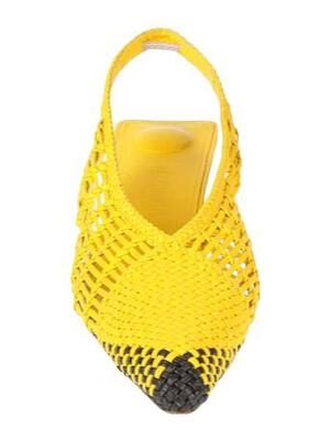 Jacquemus Two-tone Slingback High Heels - Yellow