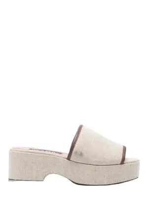 CAREL Adri Platform Trim Sandals - Nude