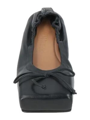 Jacquemus Ballet Flats With Bow Detailing - Black