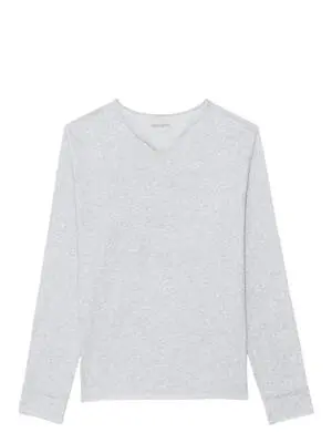 Zadig&Voltaire Monsatir Henley Button-detail T-shirt - White
