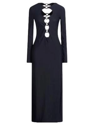Burberry Long Sleeve Cut Out Maxi Dress - Black