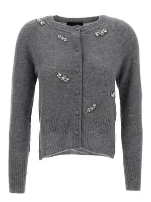 Simone Rocha Embellished Cardigan - Gray