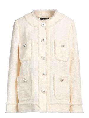 DOLCE & GABBANA Dolce & Gabbana Single-Breasted Textured Bouclé Coat