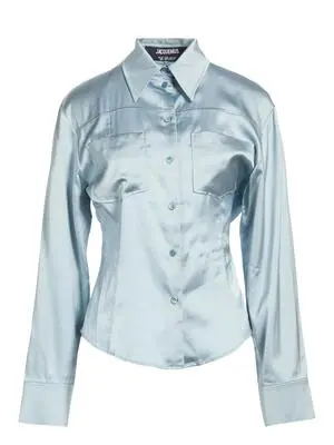Jacquemus Jacquemus Satin Shirt Blue