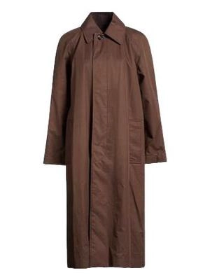 Burberry Long-sleeve Plain Twill Trench Coat - Green