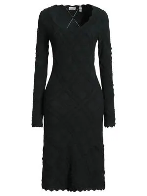 Burberry Knitted Dress With Long Sleeves And Round Neck - Green