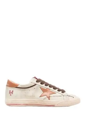 GOLDEN GOOSE Star-applique Leather Sneakers - Nude