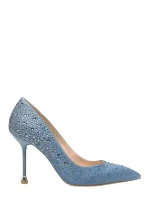 Liu Jo Embellished Pointed Toe Pumps - Blue