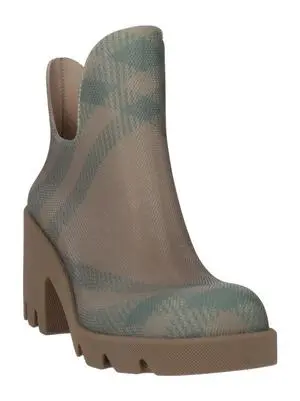 Burberry Burberry Checked Ankle Boots Light Brown