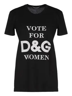Dolce & Gabbana Printed Jersey T-shirt - Black