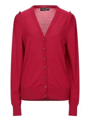 DOLCE & GABBANA Dolce & Gabbana Long Sleeve V-Neck Cardigan With Crystal Embellishments