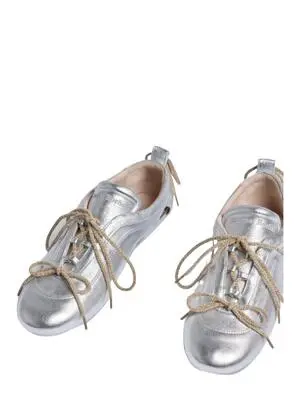 Simone Rocha Ballerina Grip Lace-up Sneakers - Gray