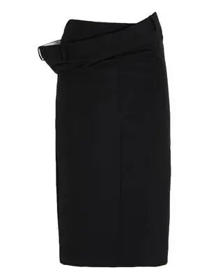 Jacquemus Midi Pencil Skirt - Black