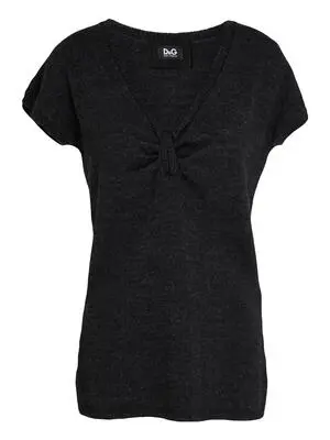 Dolce & Gabbana Solid Color Jumpers - Charcoal-grey