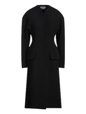 Jacquemus Long Sleeve V-neck Coat - Black