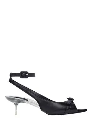 COURREGES Buckle Detail Sandals - Black