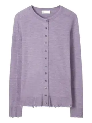 TORY BURCH Tory Burch Silk Cardigan With Mother-of-Pearl Buttons
