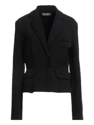 Dolce & Gabbana Single-breasted Knitted Blazer - Black