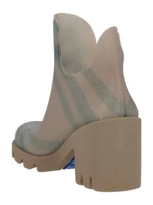 Burberry Burberry Color-Blocked Ankle Boots Light Brown