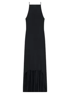 COURREGES Halterneck High-low Gown - Black