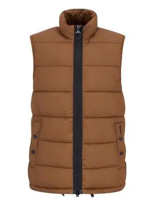 Barbour Quilted Zip-up Gilet - Ochre