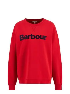 Barbour Logo Crew Neck Sweatshirt - Red