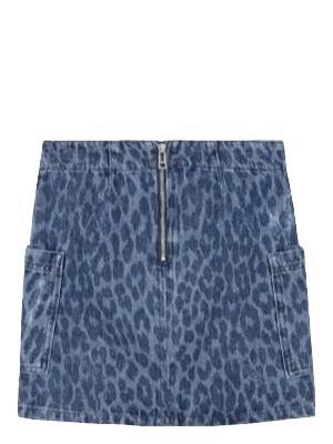 ZADIG&VOLTAIRE Zadig & Voltaire Leopard-Print Denim Skirt