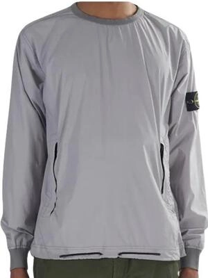 Stone Island Logo-detail Sweatshirt - Dusty Gray