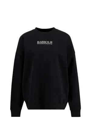 Barbour International Logo Crew Neck Sweatshirt - Black