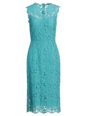 Dolce & Gabbana Sleeveless Lace Sheath Dress - Turquoise