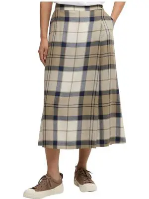 Barbour Tartan Pleated Midi Skirt - Multicolor