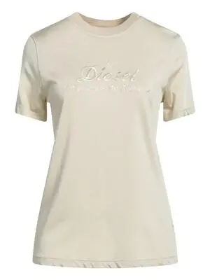 DIESEL® Diesel Embroidered Logo T-Shirt Beige