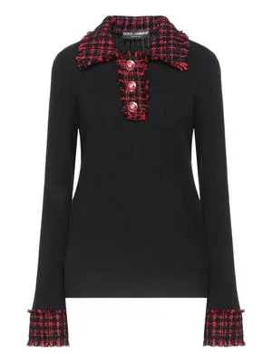 Dolce & Gabbana Solid Color Jumpers - Black