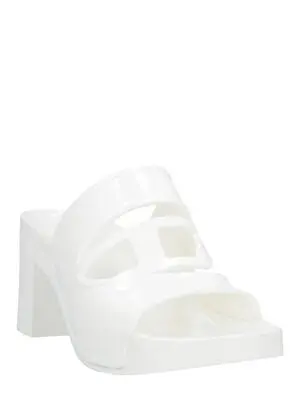 DIESEL® Diesel Round Toe High Heeled Sandals White