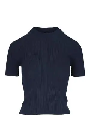 NILI LOTAN Nili Lotan Dorset Ribbed Short-Sleeved Top