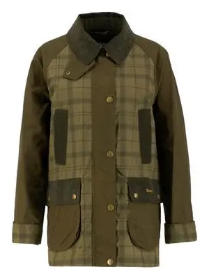 Barbour Plaid Long Sleeve Casual Jacket - Brown