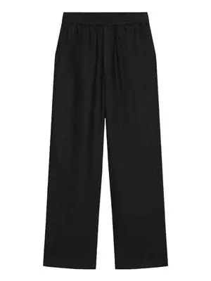 Closed Winona Elasticated-waistband Wide Leg Trousers - Black