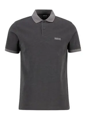 Barbour Logo Embroidered Polo Shirt - Black