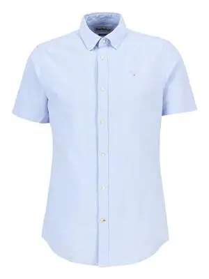 Barbour Logo Short-sleeved Shirt - Blue