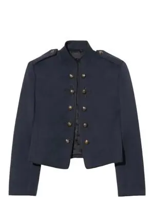 NILI LOTAN Nili Lotan Betsy Button Shoulder Jacket Midnight
